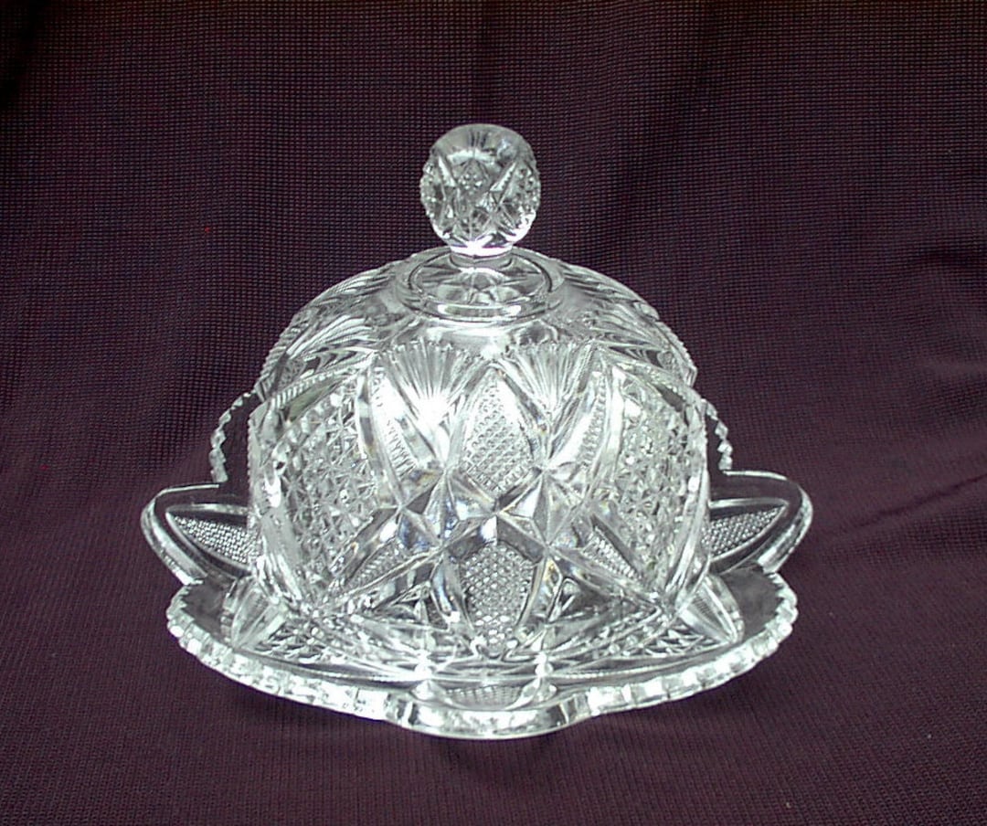 Pennsylvania Butter Dish and Cover Early American Pattern Glass US ...