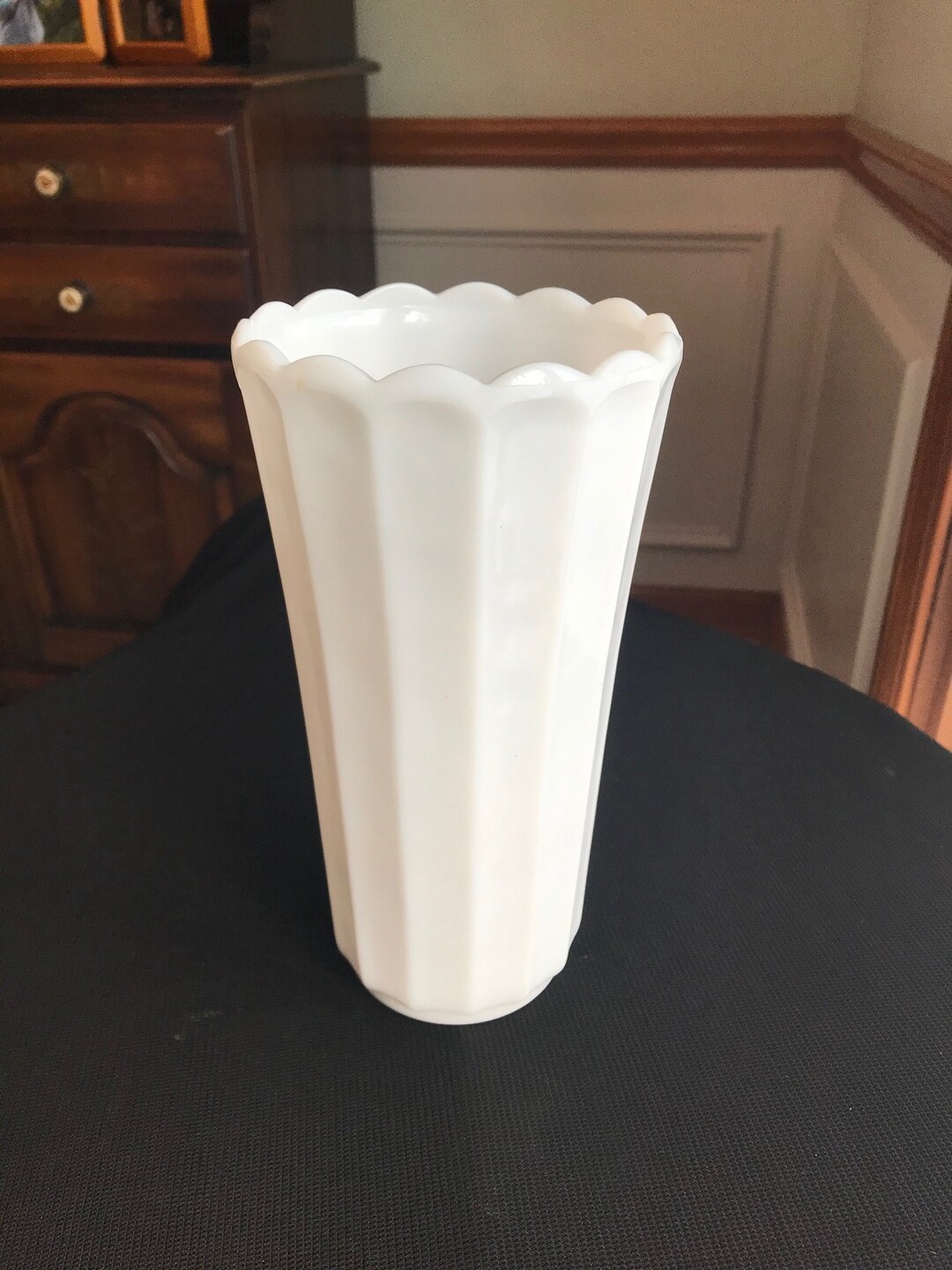 Tall Milk Glass Column Ribbed Wedding Vase Indiana Glass - Etsy