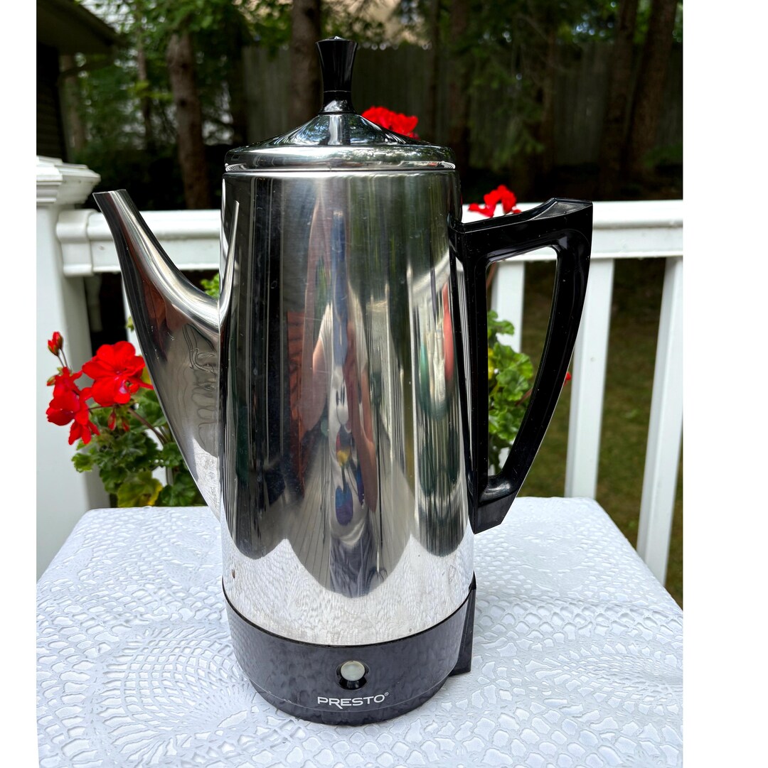 Presto Electric Coffee Percolator Maker Pot 12 Cup 0281105 Stainless ...