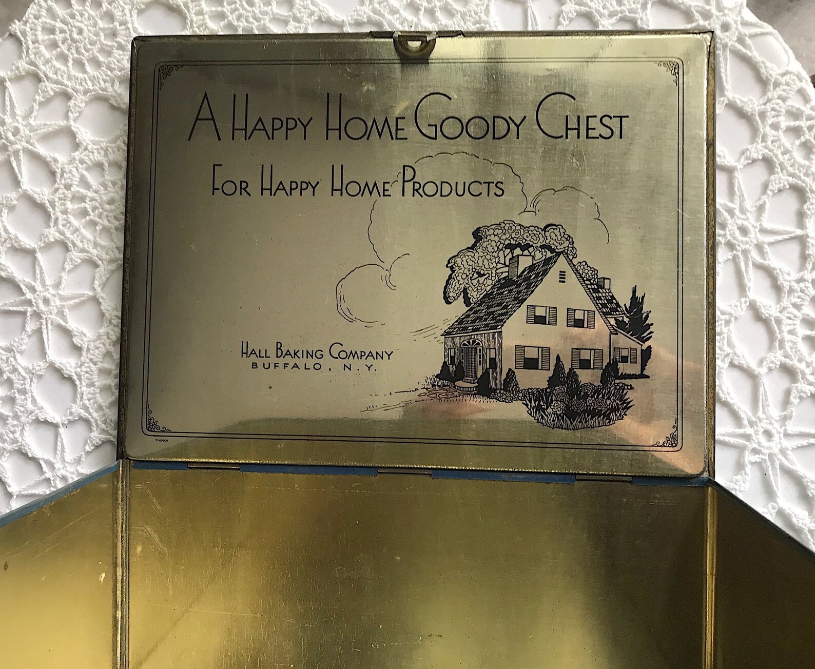 Vintage Hall Baking Company Metal Box Niagara Square Buffalo - Etsy