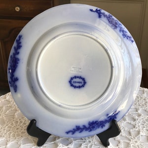 Flow Blue Plate Scinde 9 Scalloped John & George Alcock - Etsy