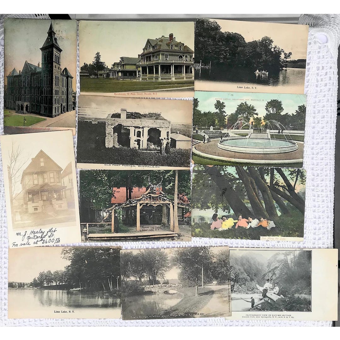 Eleven Vintage Postcards Scenes of Western New York Posted - Etsy