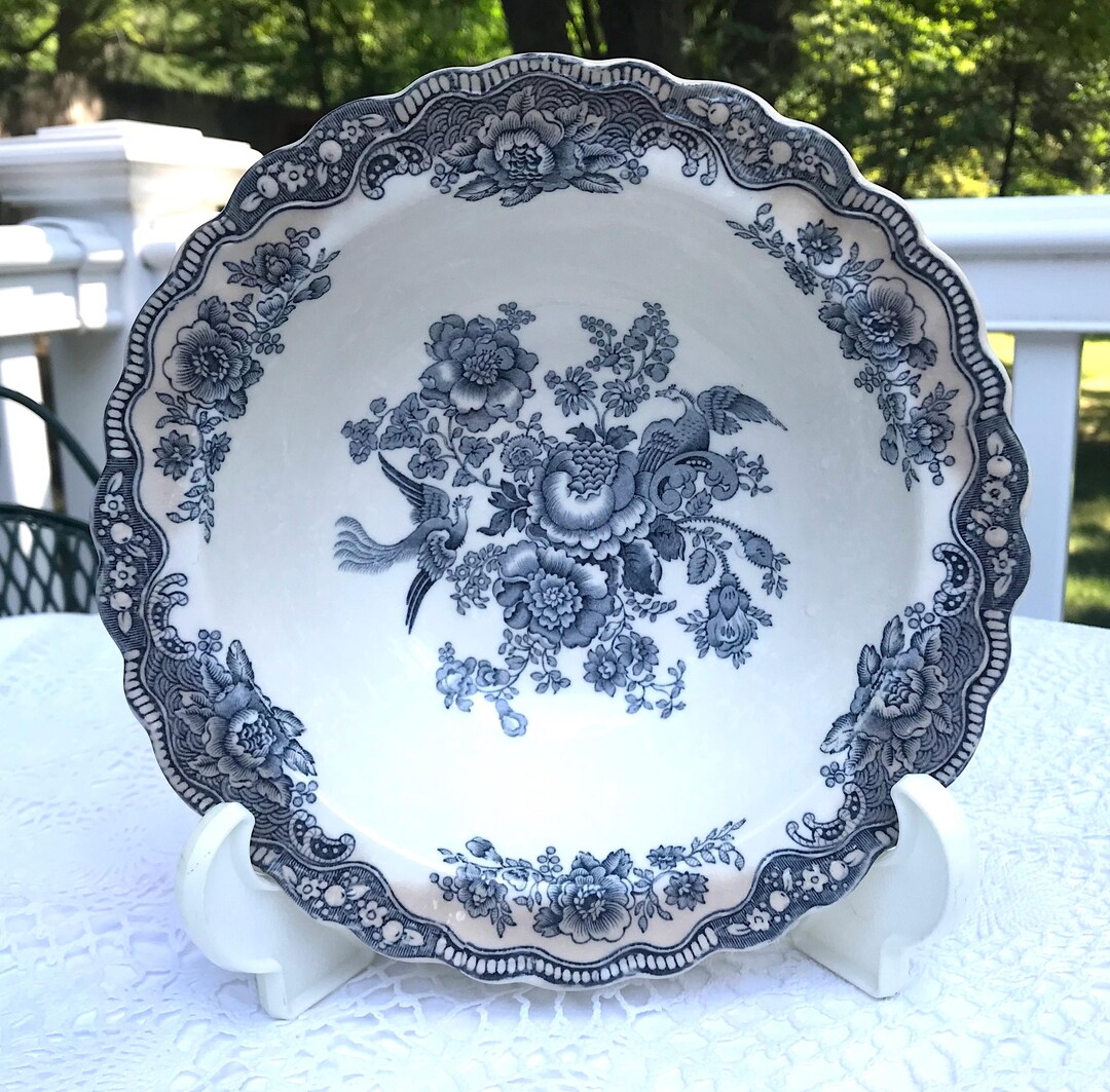Crown Ducal Bristol Dove Gray 8 1/4 Round Serving Bowl AS IS - Etsy