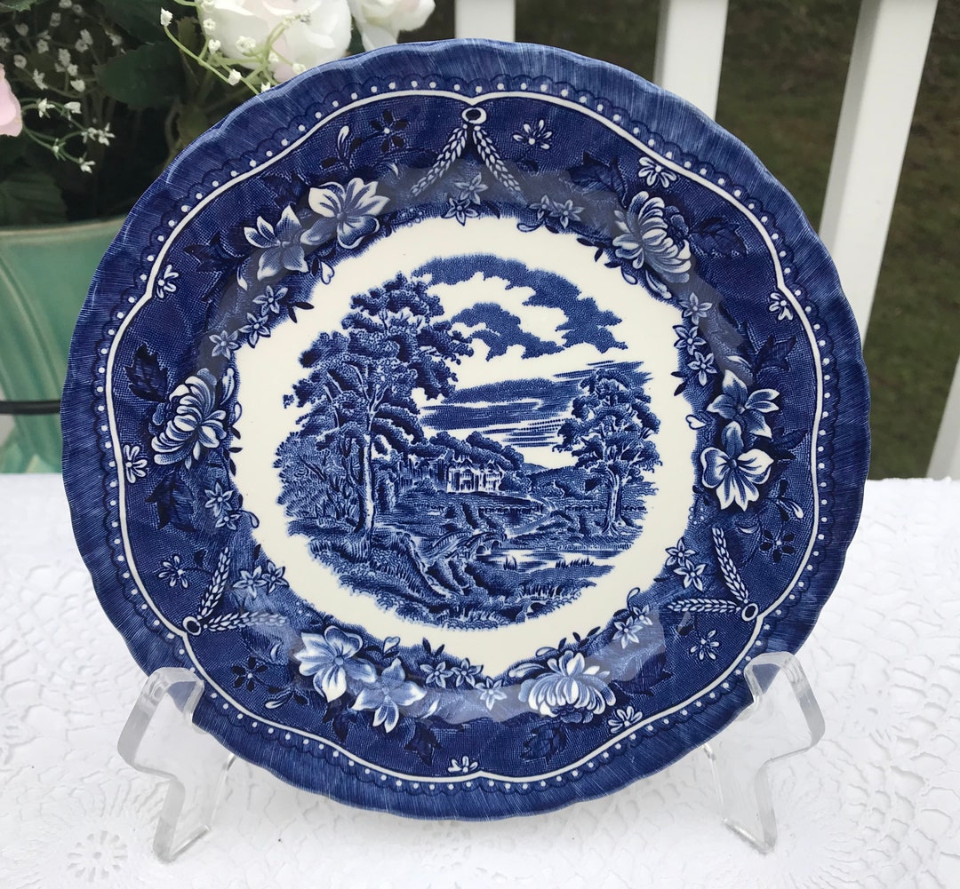 Barratt's Old Castle Blue 7" Plate England - Etsy