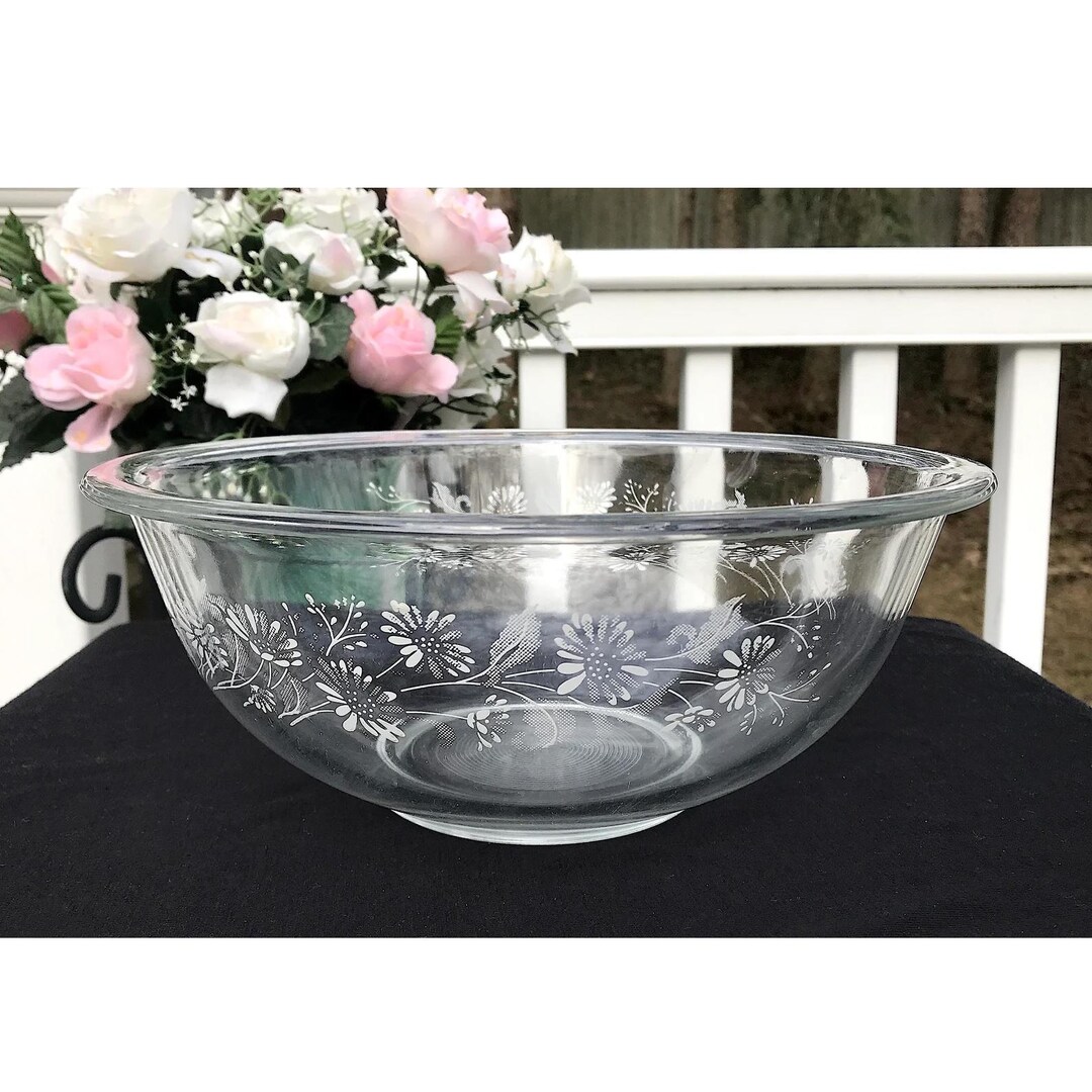 Pyrex Clear Colonial Mist 2.5 Liter 325 Mixing Kitchen Nesting Bowl - Etsy