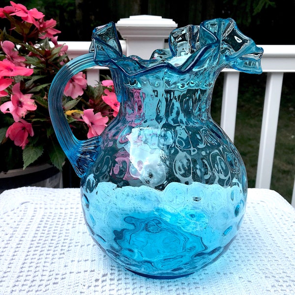 Fenton Coin Dot Pitchers - Etsy