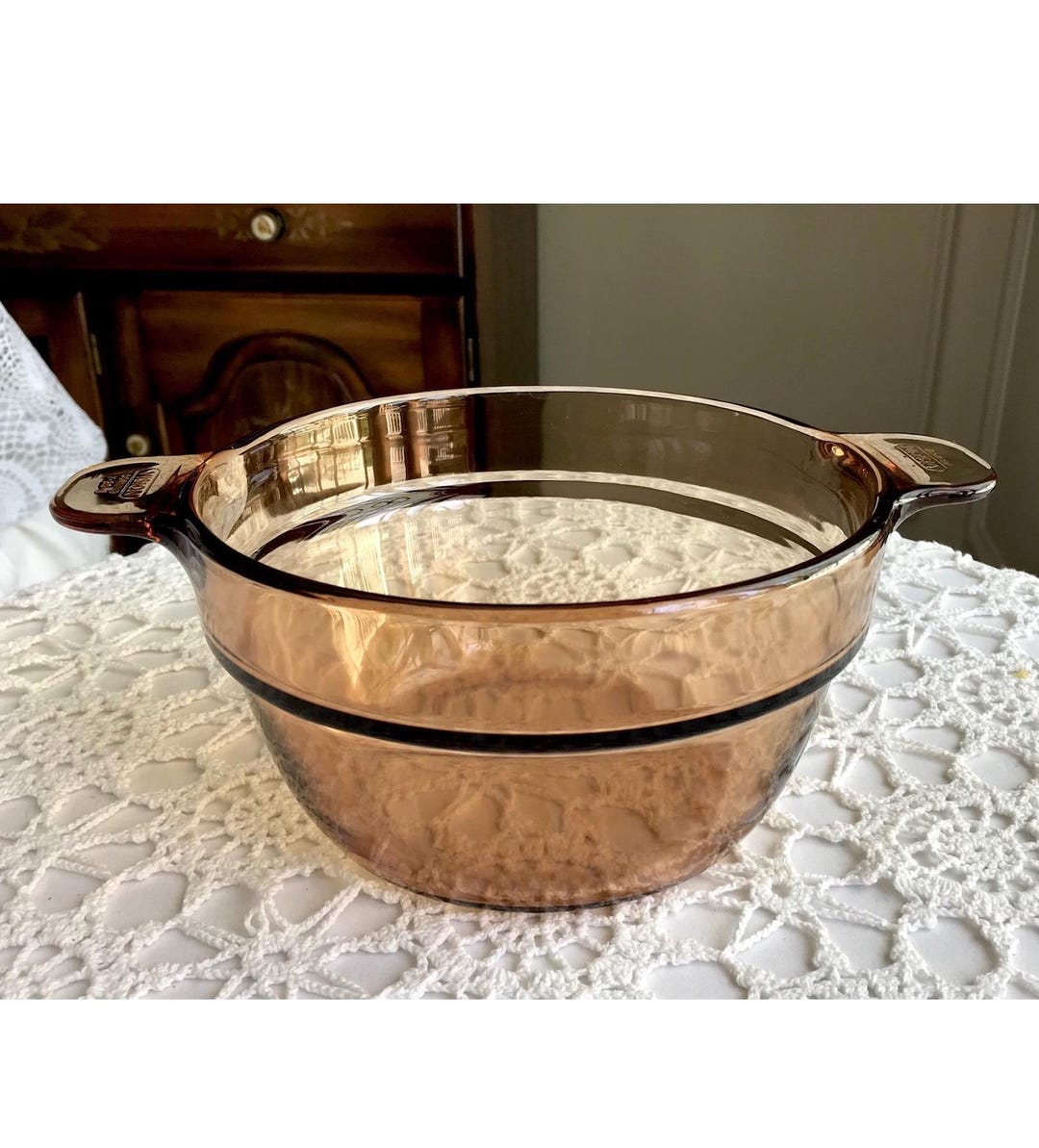 Pyrex Amber Brown Vision Double Boiler Insert V 20 B for 1.5 Liter Pot ...