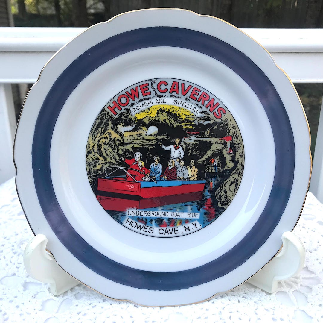 Howe Caverns Souvenir Plate Underground Boat Ride Howes Cave, NY - Etsy