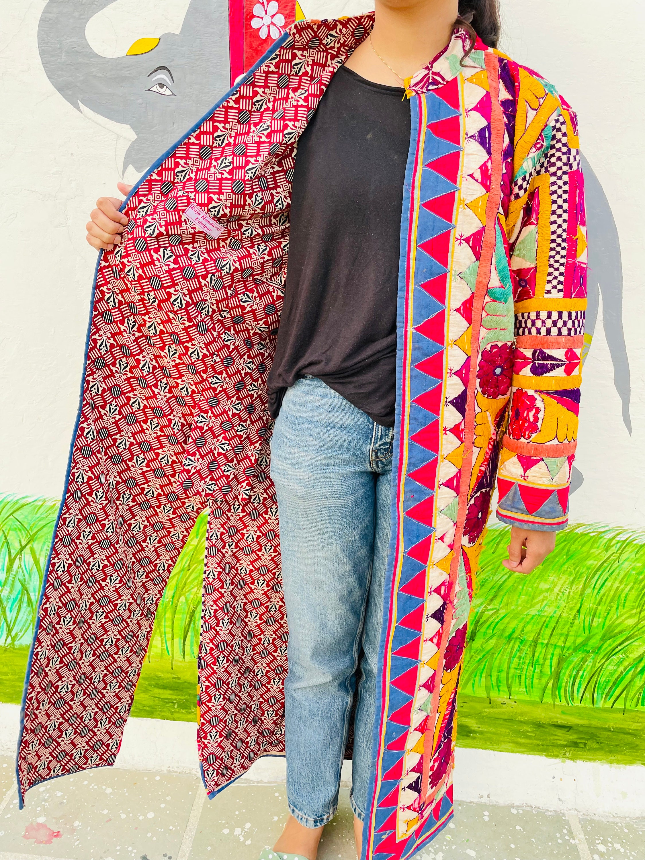 Banjara Jacket / Embroidered Coat/ Rainbow Color Coat / Embellished ...