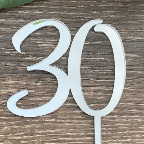 30 Cake Topper 30th Thirty Happy 30th 30 Birthday Cake - Etsy