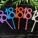 18 Cake Topper, Eighteen, 18th, 18th Birthday Cake Topper, Number 18 ...