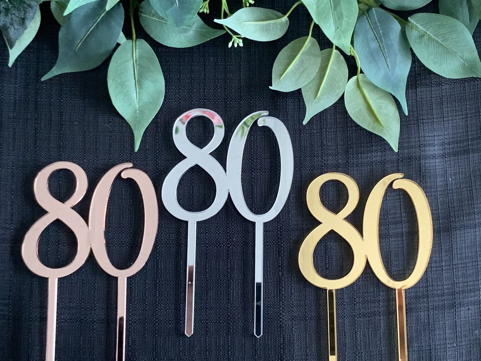 80 Cake Topper Eighty 80th Happy 80th Birthday Cake - Etsy
