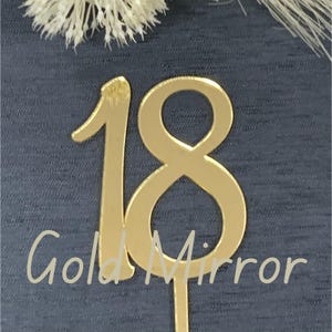 18 Cake Topper, Eighteen, 18th, 18th Birthday Cake Topper, Number 18 ...