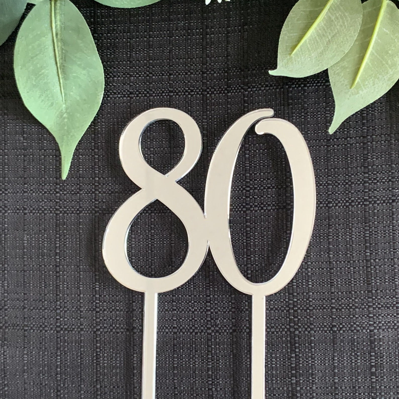 80 Cake Topper Eighty 80th Happy 80th Birthday Cake - Etsy