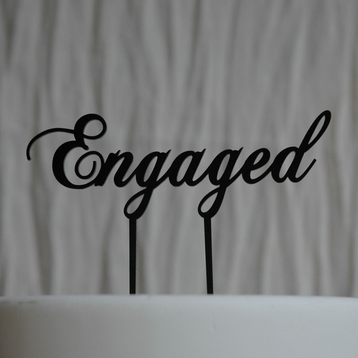 Engaged Cake Topper Engagement Cake Topper Wedding Made in - Etsy