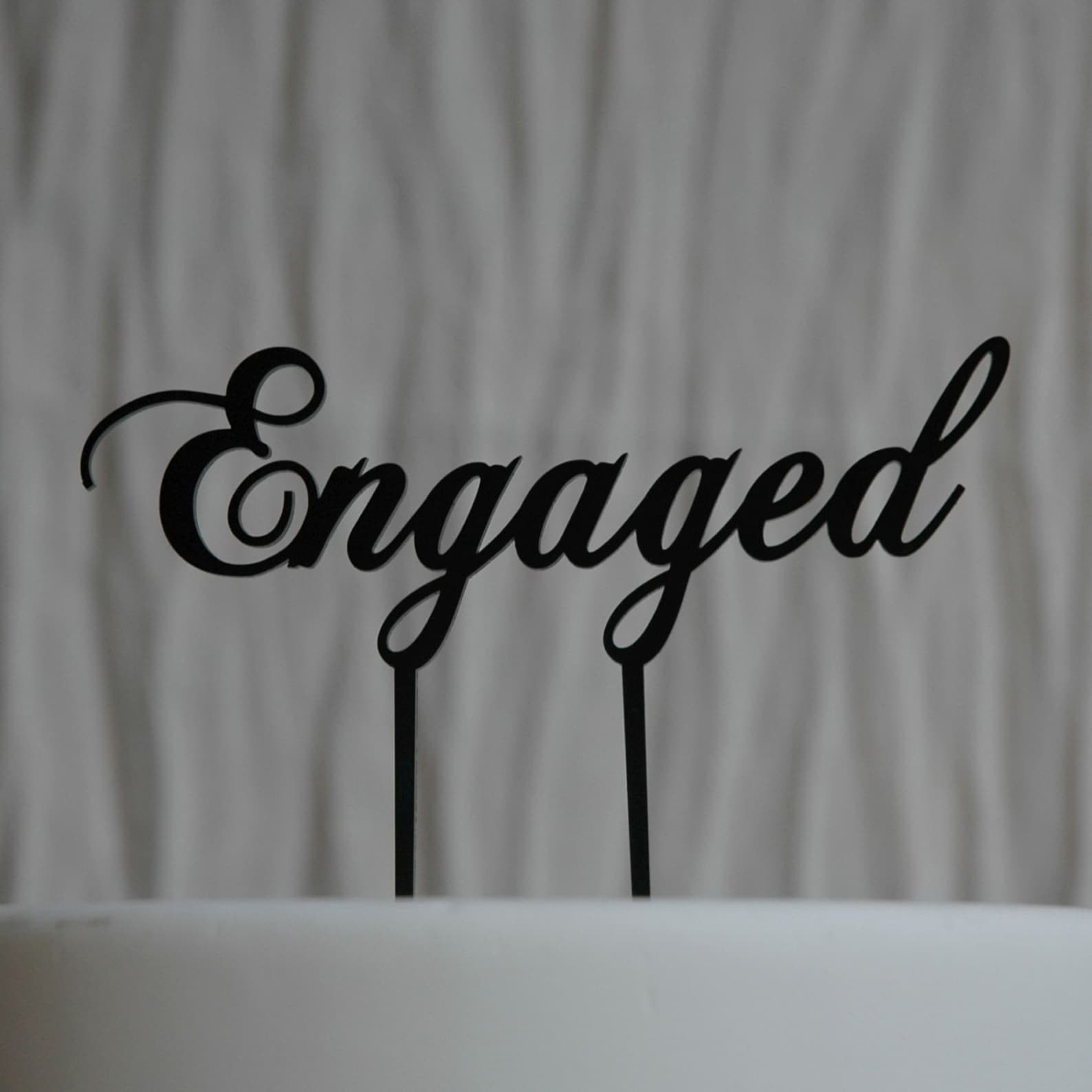 Engaged Cake Topper Engagement Cake Topper Wedding Made in - Etsy