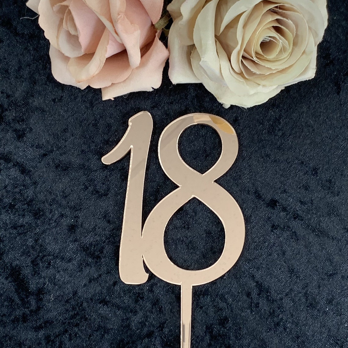 18 Cake Topper, Eighteen, 18th, 18th Birthday Cake Topper, Number 18 ...