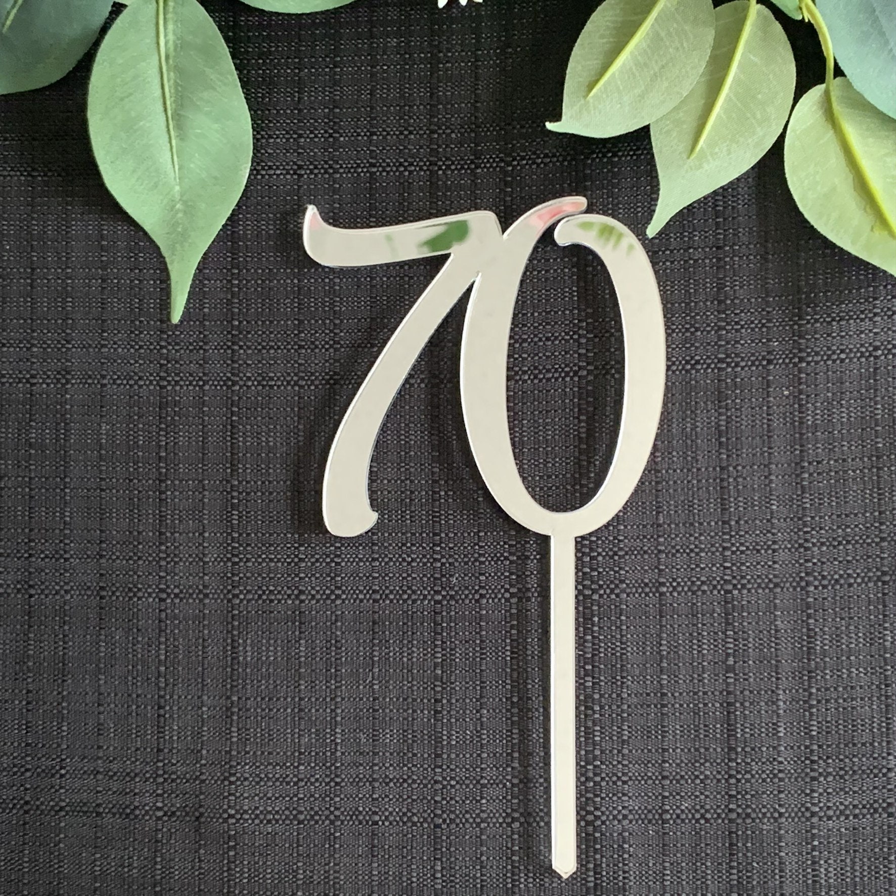 70th 70 Seventy Happy 70th Birthday Cake Topper Acrylic | Etsy Australia