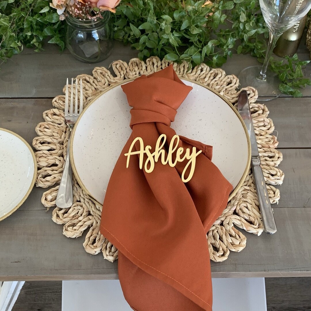 Place Names, Table Names, Place Card, Wedding, Party or Event. Laser ...