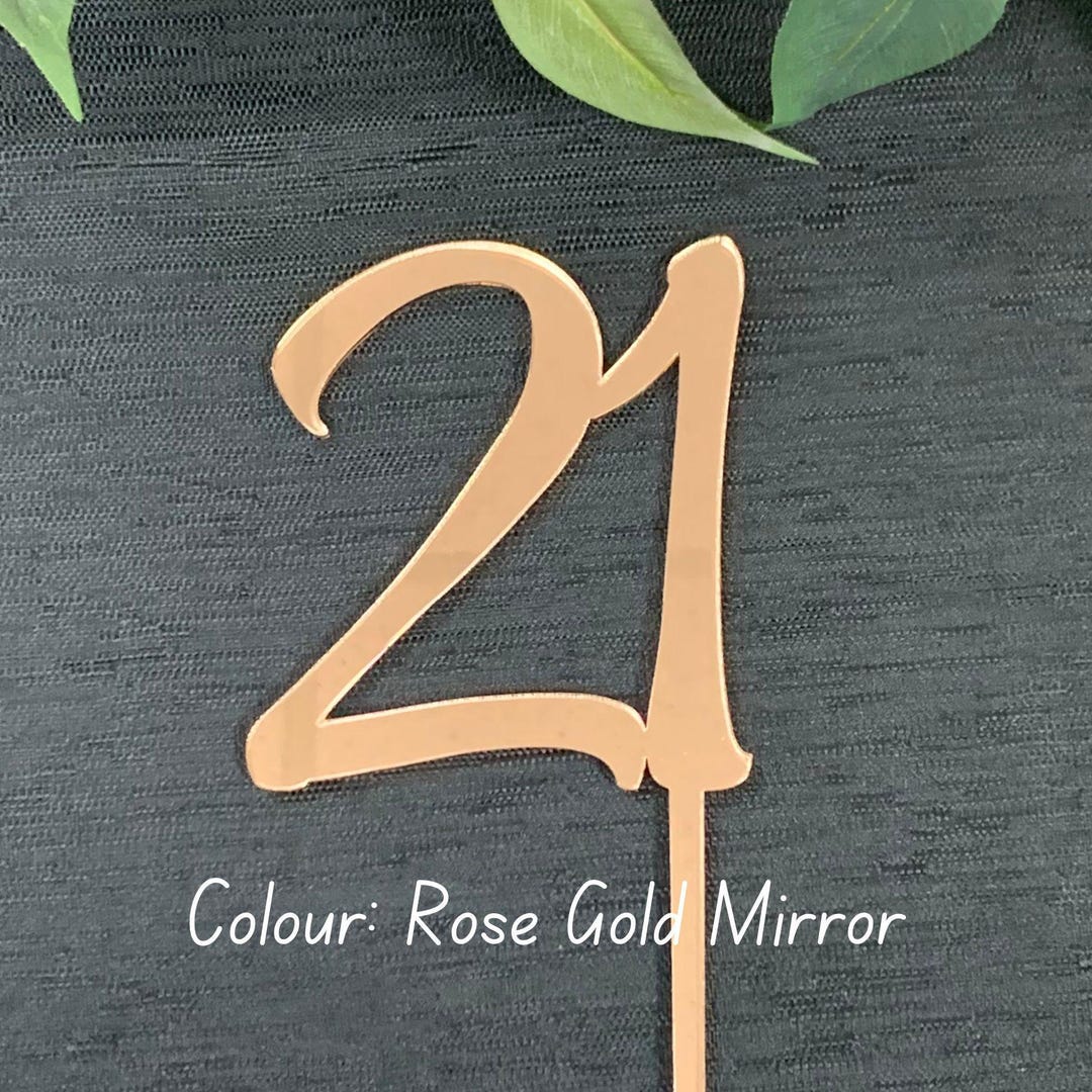21 Birthday Cake Topper, 21st, Twenty-one. Happy 21th Cake Topper ...