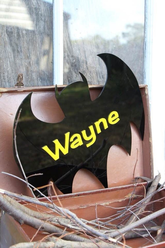 Batman Door Sign Personalised Kids Door Sign Coloured - Etsy Australia