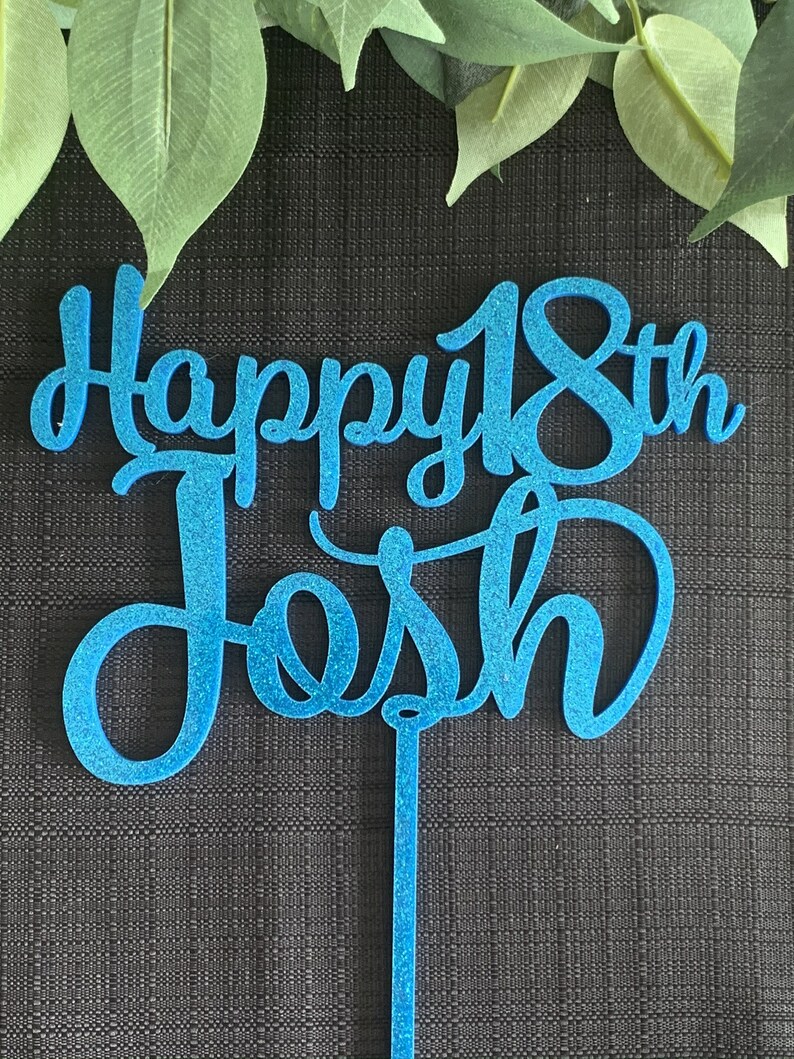 Personalised Name Cake Topper / Custom Cake Topper Birthday/ | Etsy