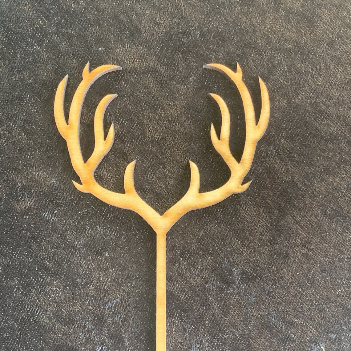 Timber Antler Topper Rudolf Reindeer Christmas Cake Wooden - Etsy