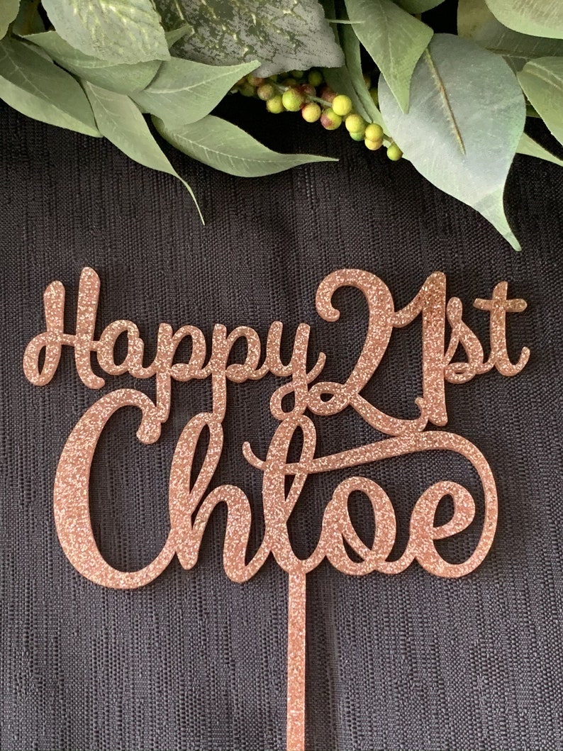Personalised Name Cake Topper / Custom Cake Topper Birthday/ | Etsy