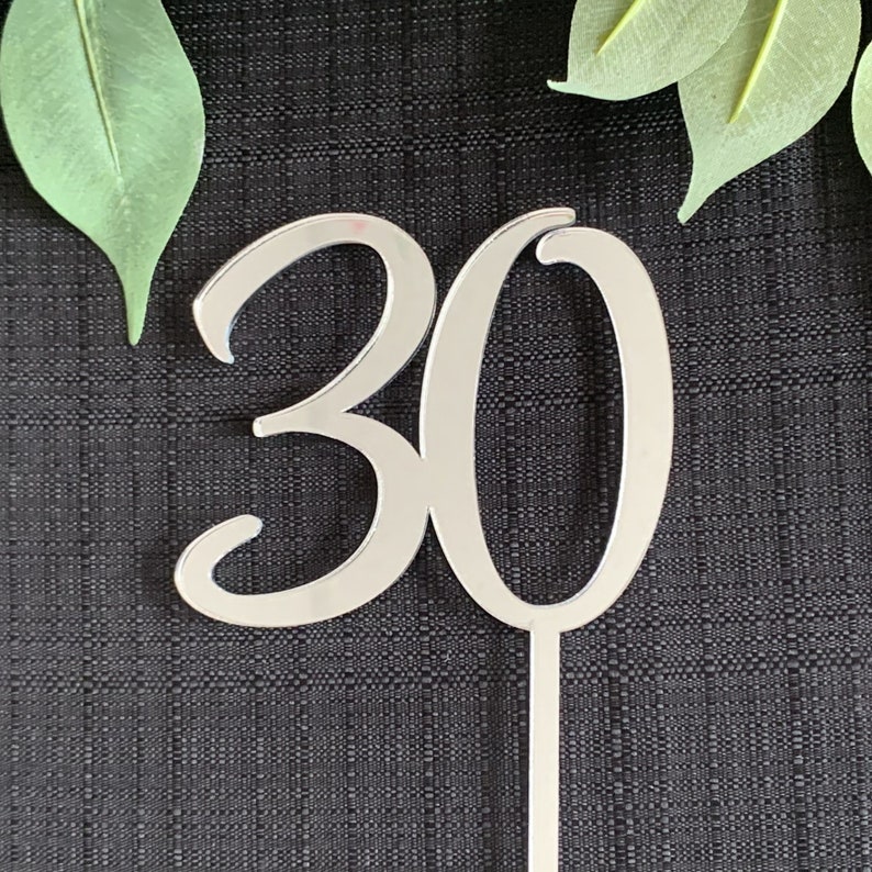 30 Cake Topper 30th Thirty Happy 30th 30 Birthday Cake - Etsy