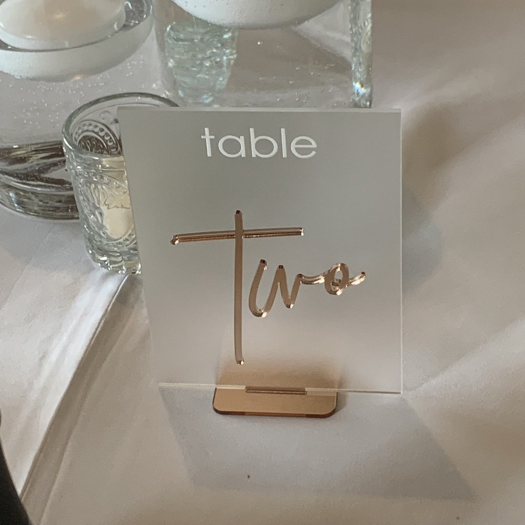 Wedding Table Numbers Modern Wedding Numbers Luxury Wedding Inspiration ...
