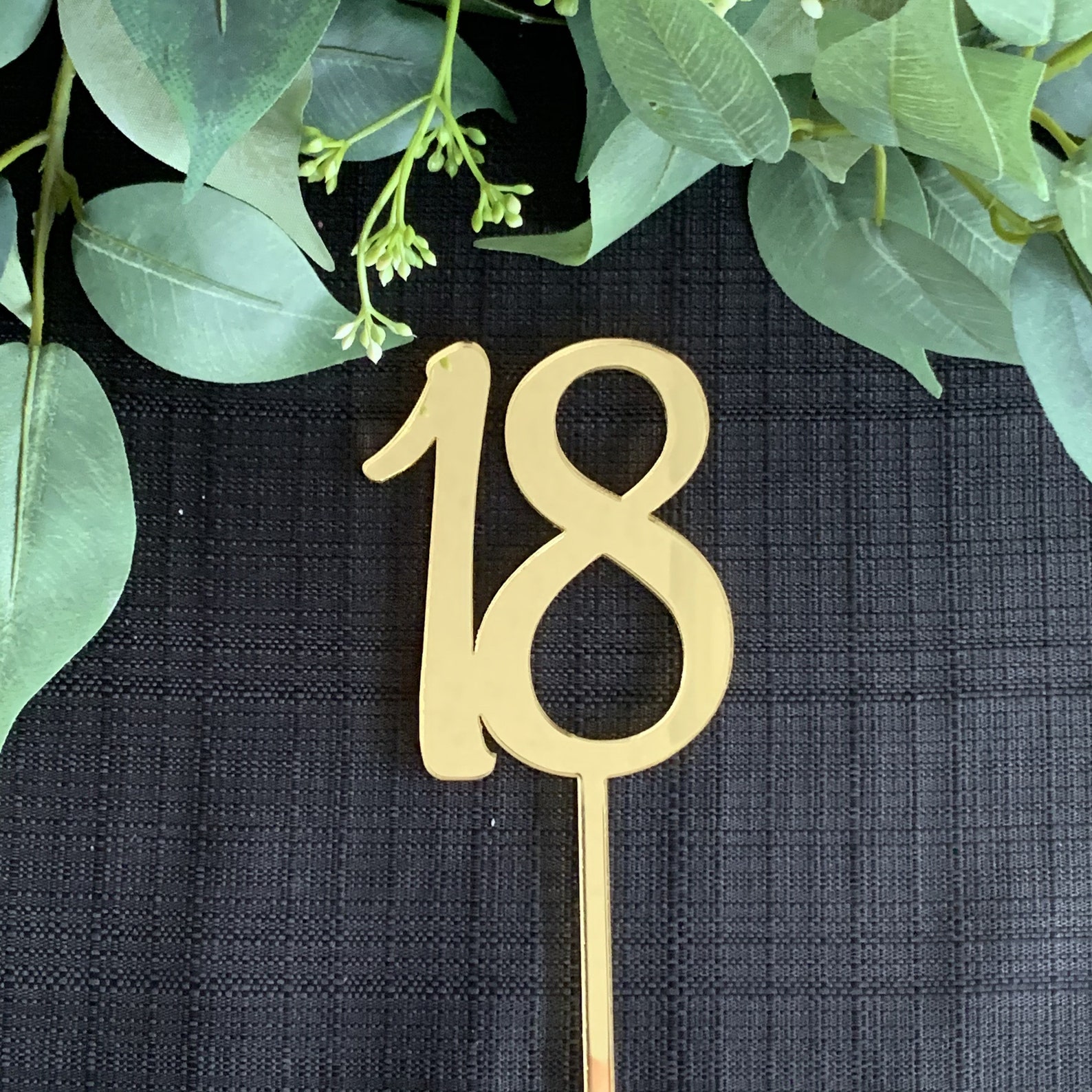 18 Cake Topper Eighteen 18th 18th Birthday Cake Topper - Etsy