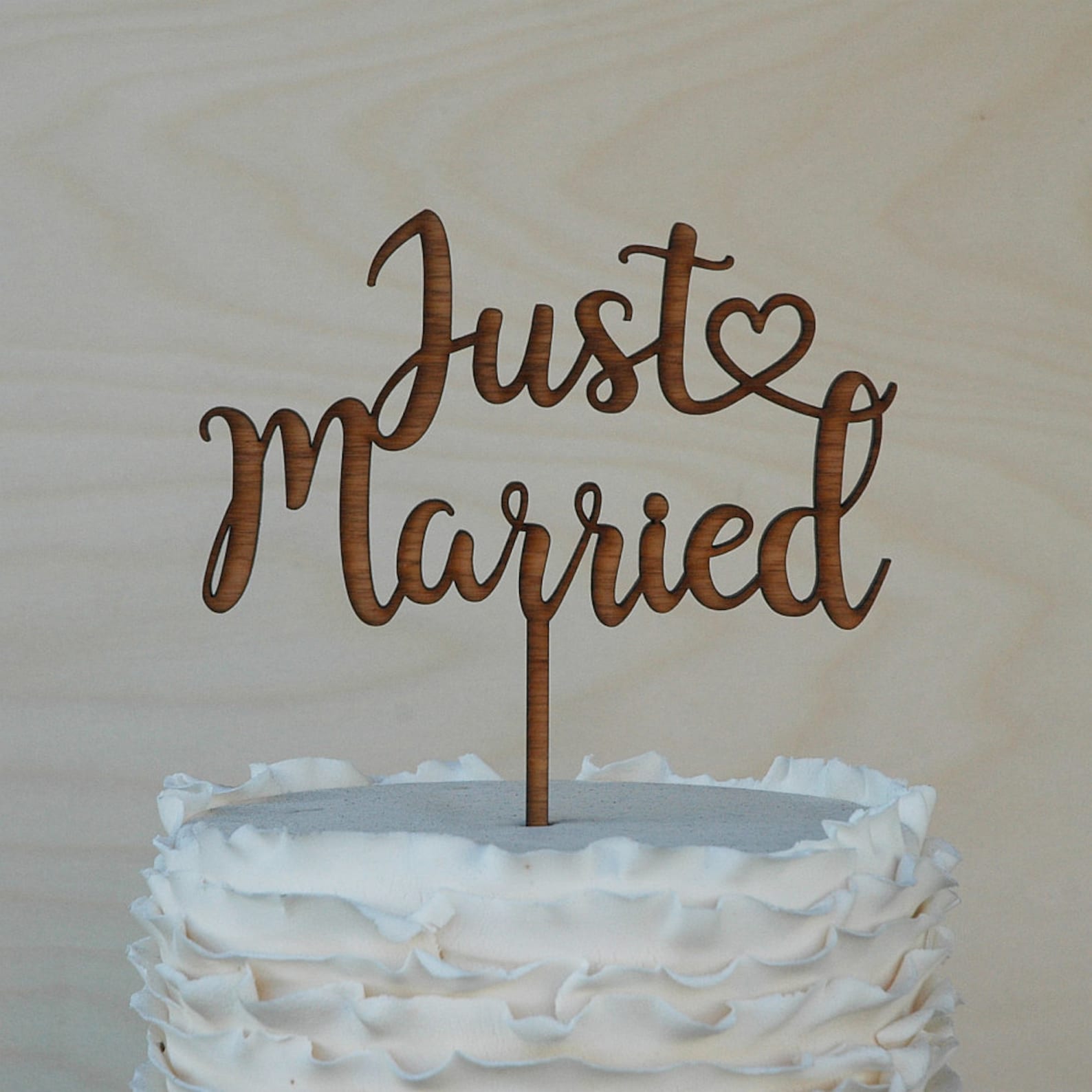 Just Married Cake Topper Wedding Cake Topper Mr & Mrs Cake - Etsy