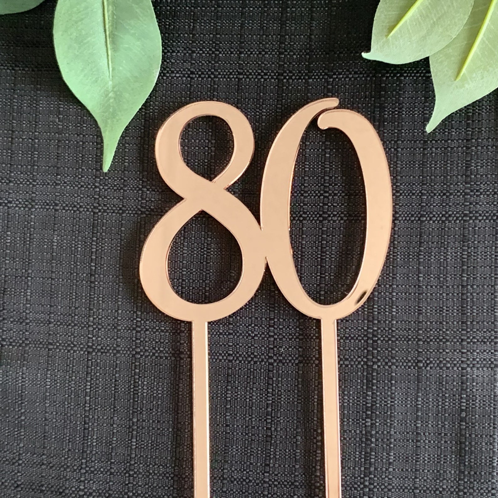 80 Cake Topper Eighty 80th Happy 80th Birthday Cake - Etsy