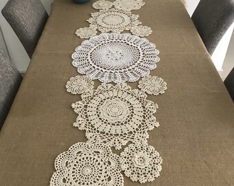 Crochet Greeting Lace Greeting Message Doily Filet Crochet Message ...