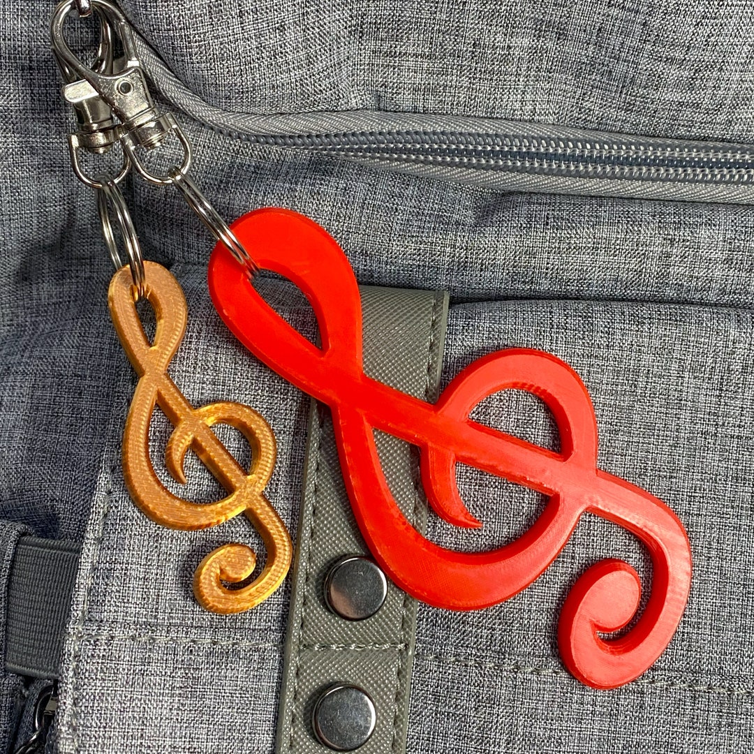Treble Clef Keychain for Marching Band, Musicians - Etsy