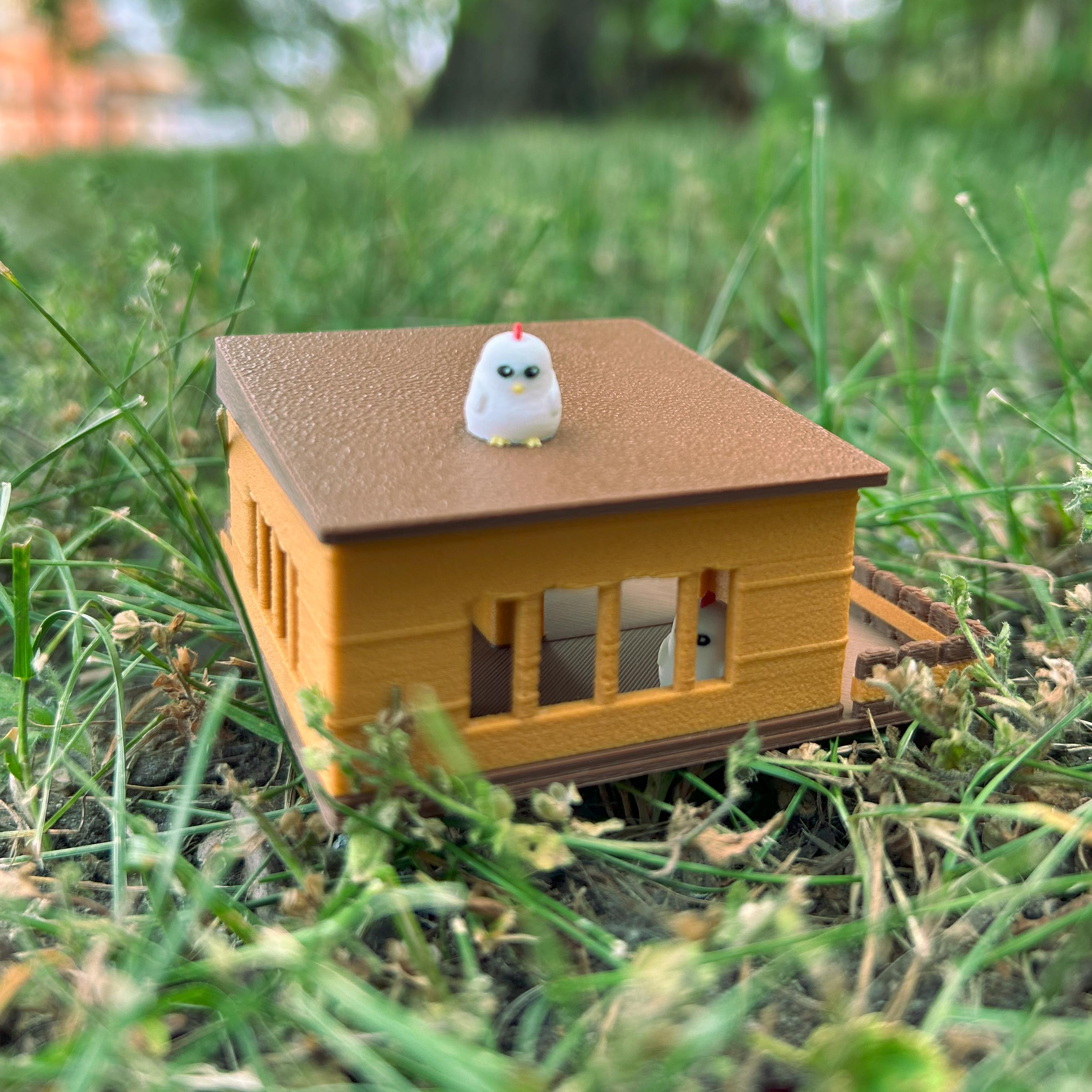 Mini Chicken Coop Desk Set - Whimiscal Decor for Home or Office - Etsy