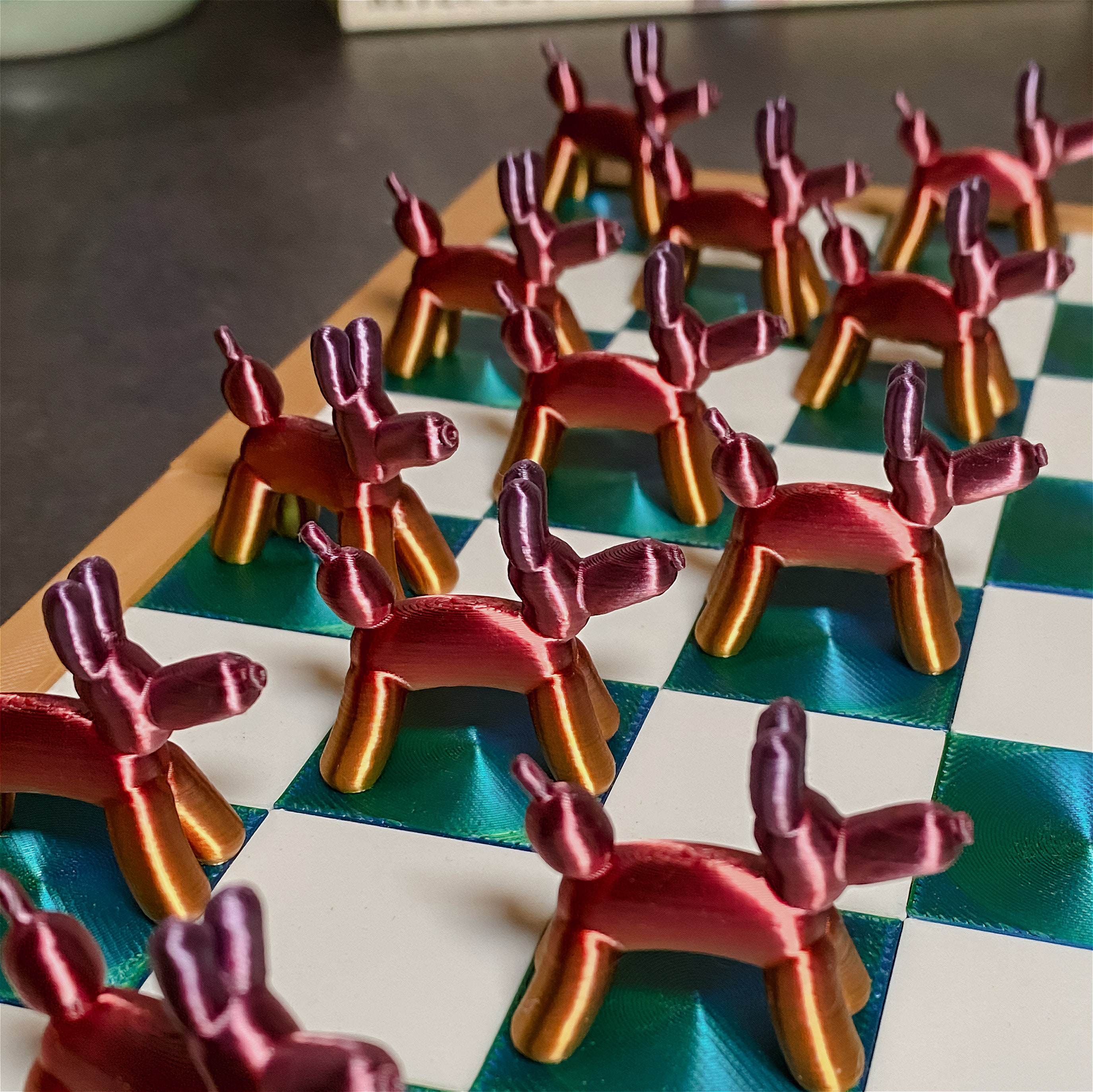 Balloon Dog Checkers Set - Themed Game Pieces - Etsy