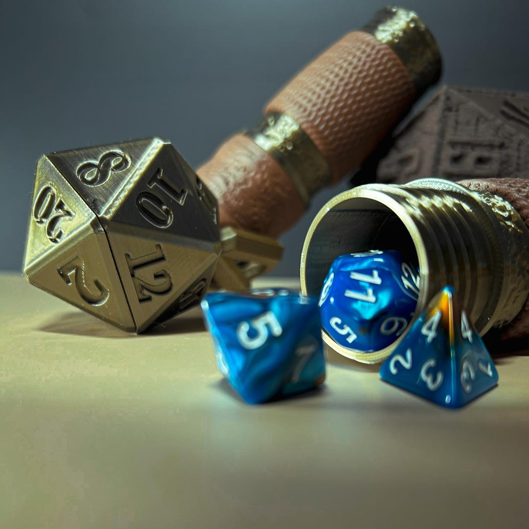 D20 Flail Dice Holder With Magnetic Secret Compartment - Etsy