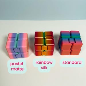 Rainbow Infinity Cube Fidget - 3D Printed in Colorful Gradients - Etsy