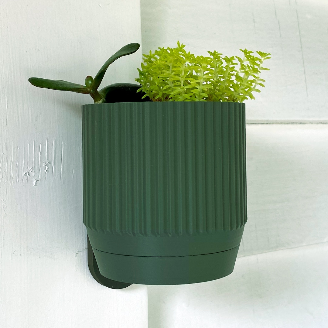 Floating Wall Planter - No Nail Wall Friendly Indoor Plant Pot - 2.5 ...