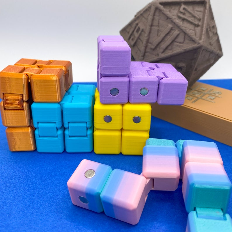 Split Magnetic Infinity Cube - 3D Printed Breakaway Fidget - Etsy