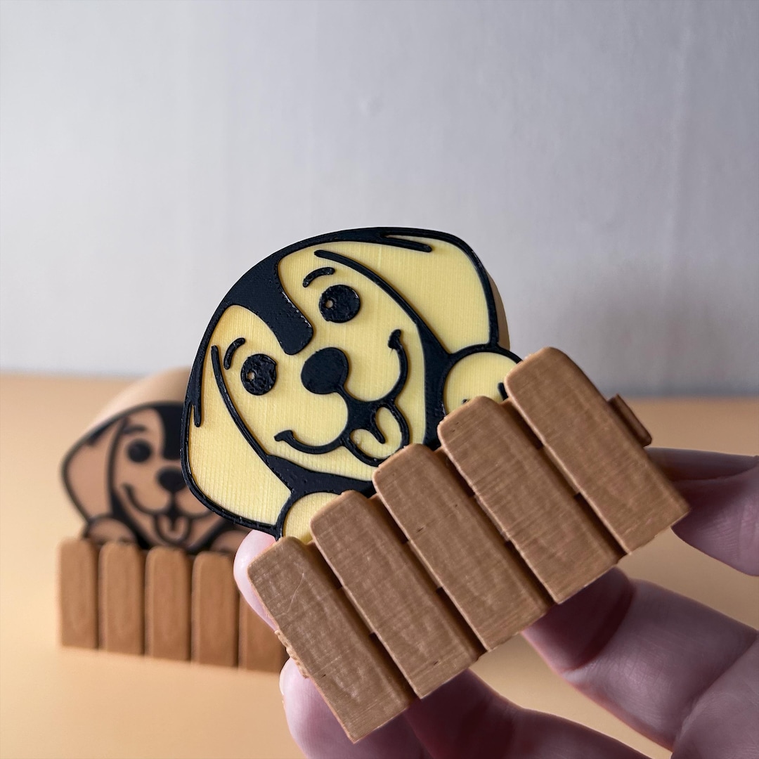 Clicky Dog Fidget Toy – Peeking Dog Mechanical Switch Clicker Fidget ...