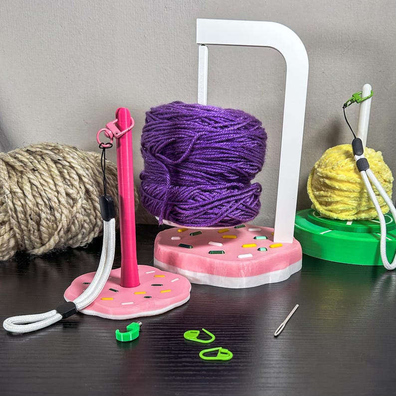 Floating Yarn Holder Set - 3D Printed 2-in-1 Crafting Duo for Home and ...