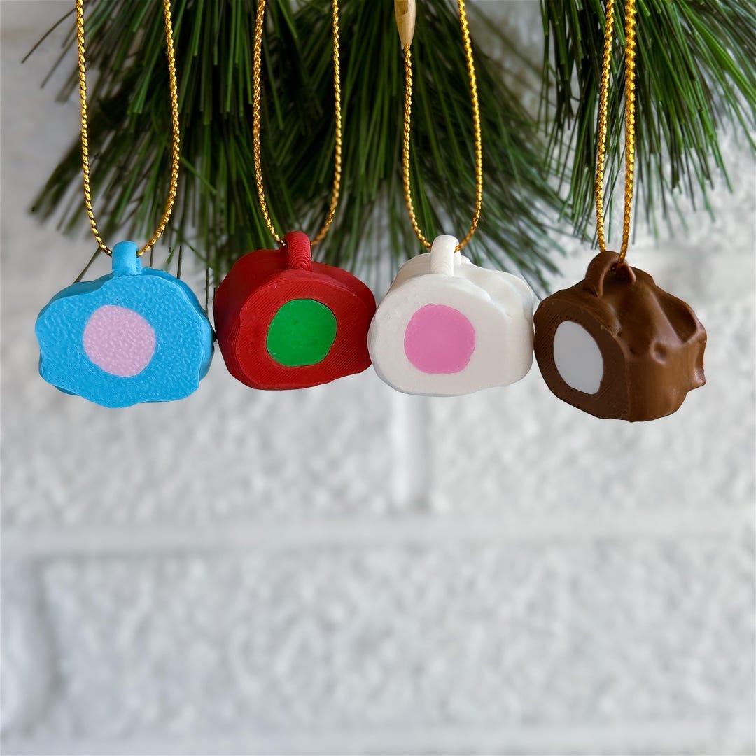 Salt Water Taffy Christmas Ornament - Colorful Retro Candy Decorations ...