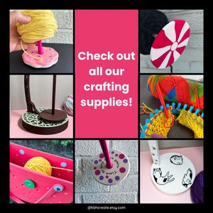 Loom Pen Tool - 3D Printed Yarn Guide for Knitting Looms - Etsy