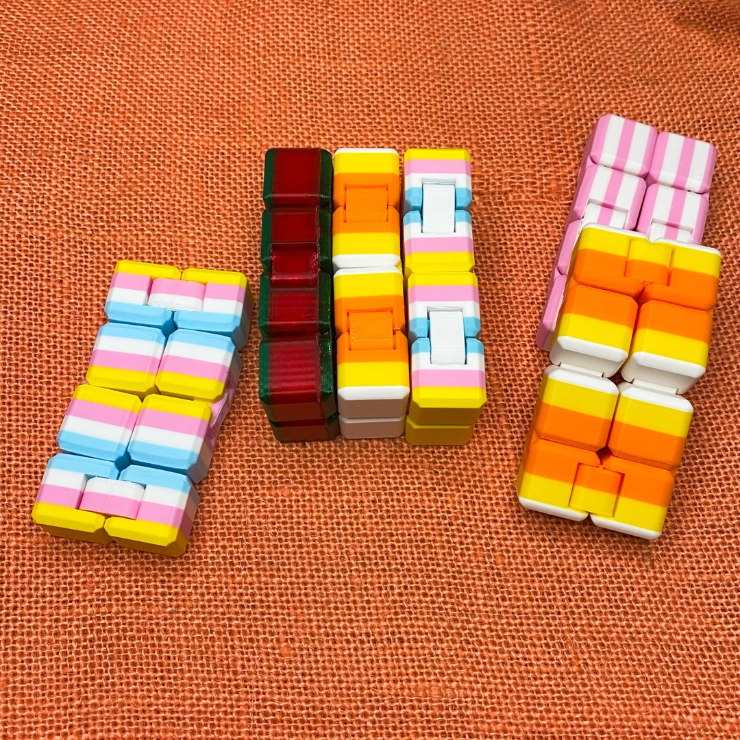 Unique Infinity Cube Colorful Candycore Quiet Fidget Toy, Puzzle Cube ...
