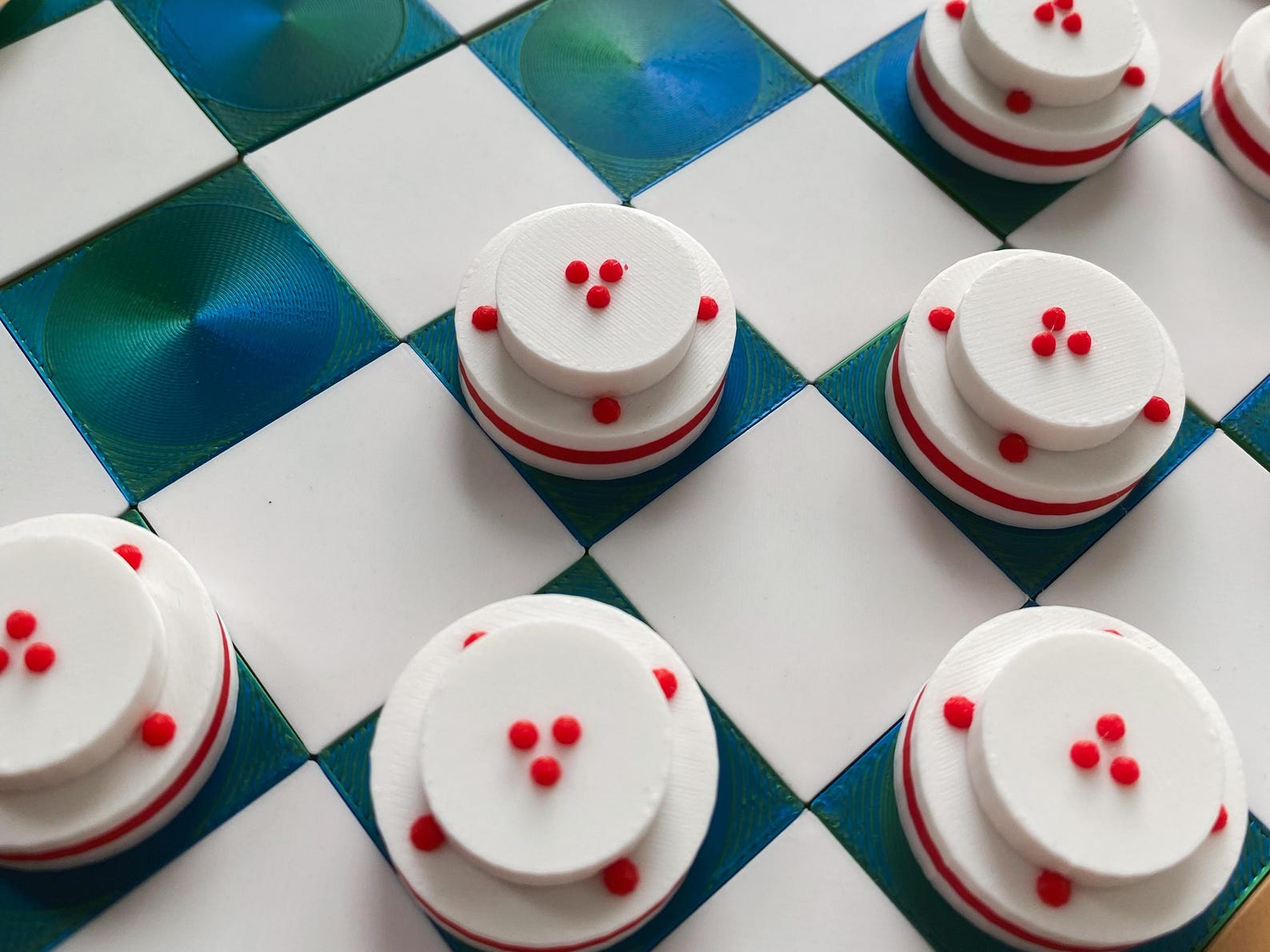 Cake and Pie Checkers - Mini 3D Printed Food Game Pieces - Etsy