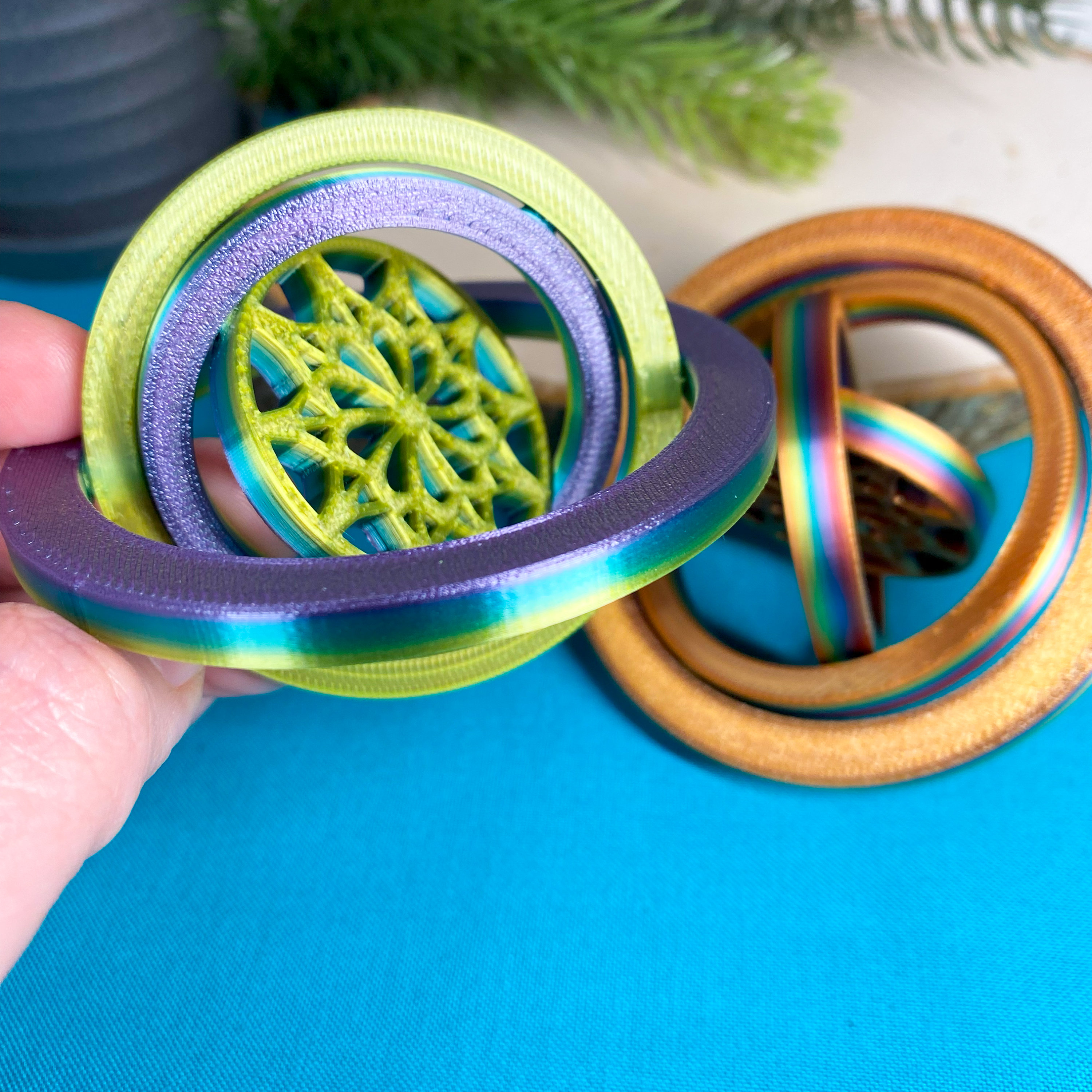 Gyroscope Coin Fidget Spinner Discreet, Quiet 3D Printed Fidget Toy ...