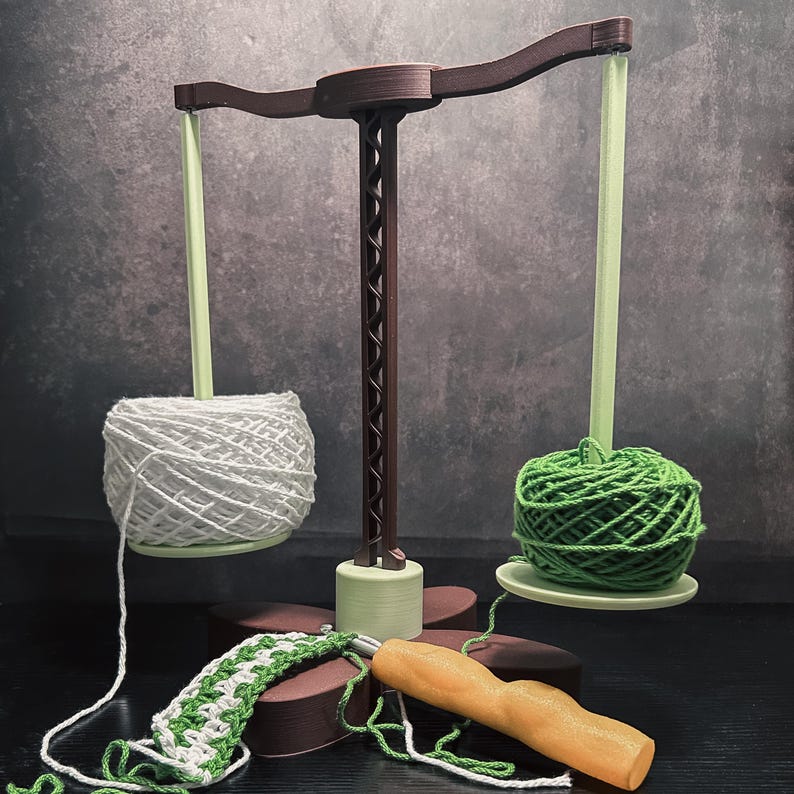 Dual Magnetic Yarn Holder With Floating Pendulums - Etsy UK