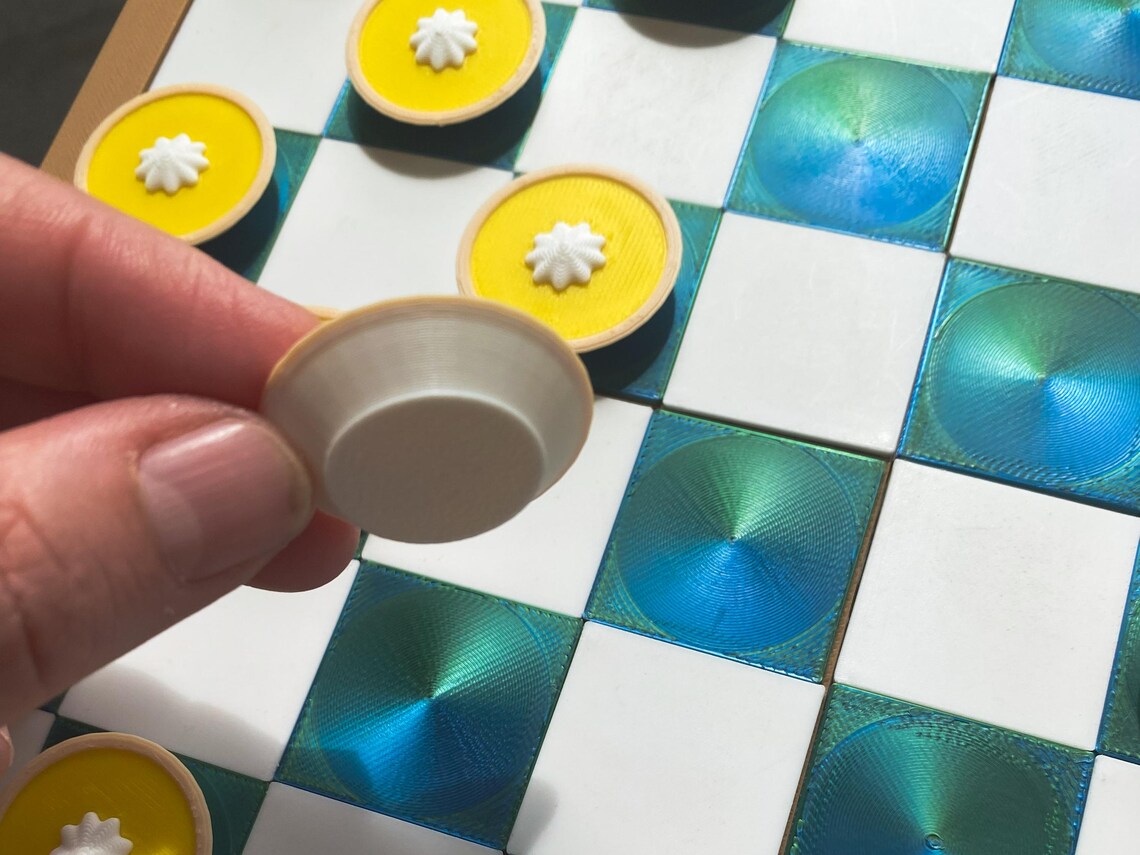 Cake and Pie Checkers - Mini 3D Printed Food Game Pieces - Etsy